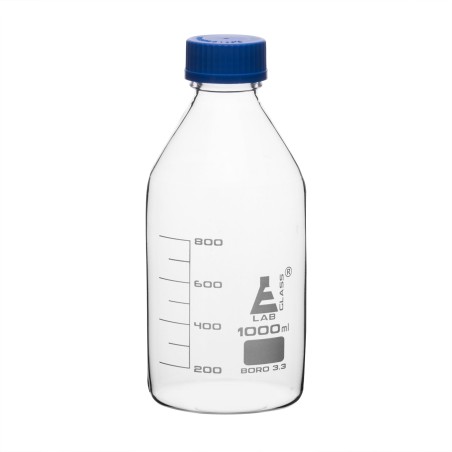 FRASCO PARA LABORATORIO 1000ML DE VIDRIO BOROSILICATO TRANSPARENTE ...